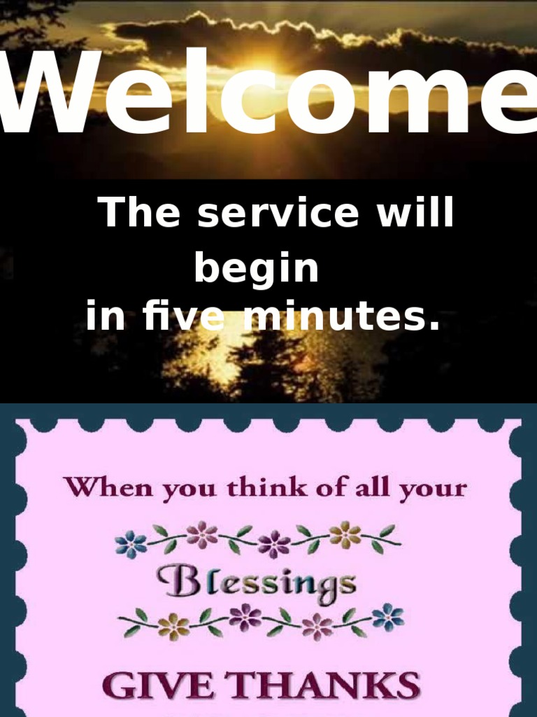Welcome to Worship Service Today | PDF | Religion & Spirituality