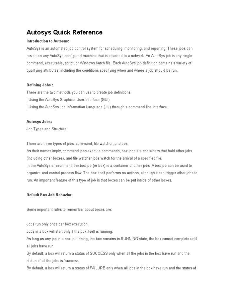 An Introduction to Automated Job Scheduling with Autosys: Job Types ...