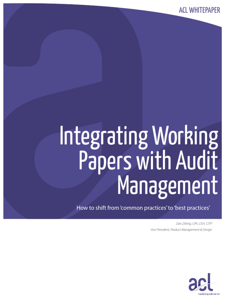 White Paper WP Audit Management | PDF | Internal Audit | Audit