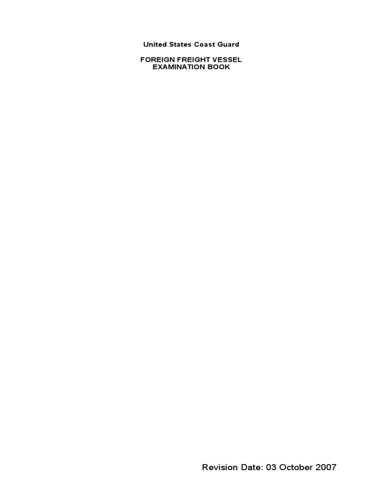 PSC Inspection Checklist for Vessels | PDF | Ventilation (Architecture ...