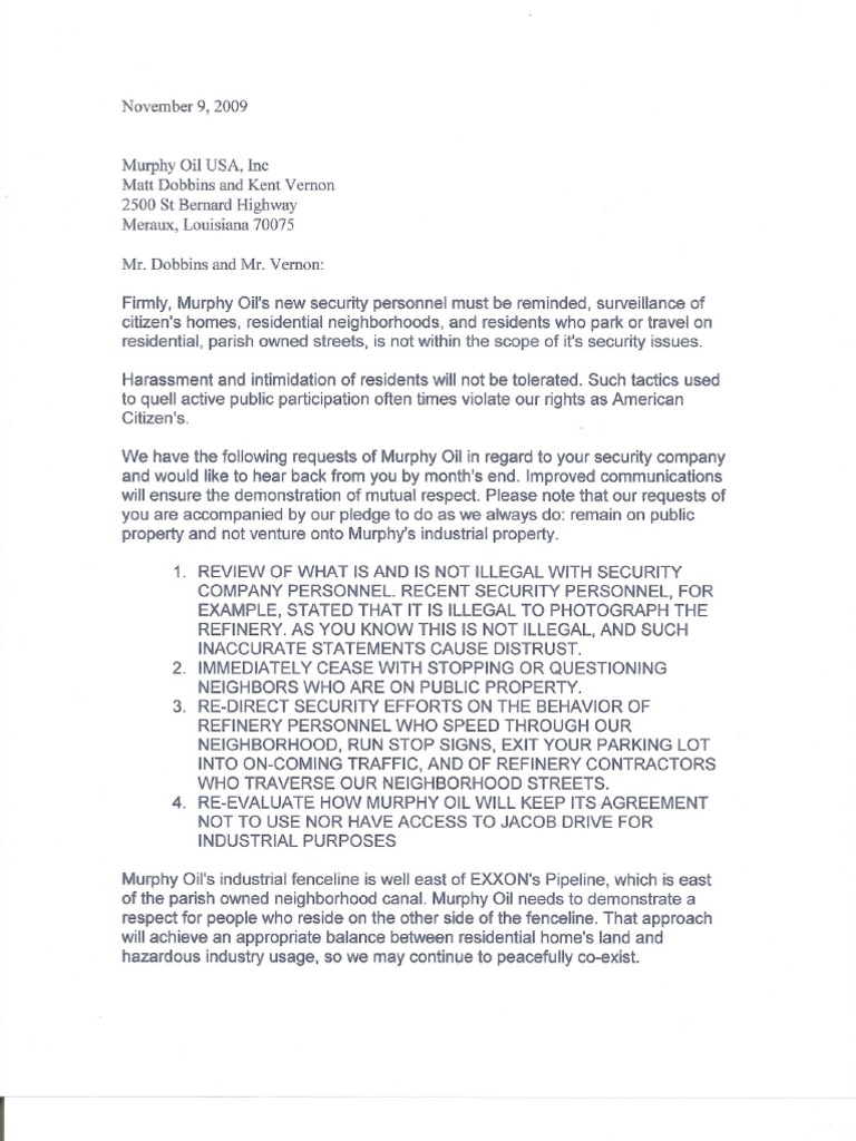 Letter Security Personnel | PDF | Community