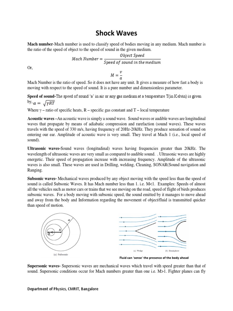 Shock Waves - 2015 | PDF | Shock Wave | Mach Number