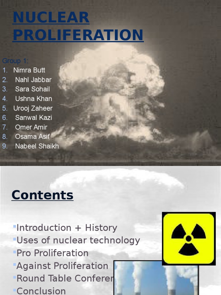 Nuclear Proliferation | PDF | Nuclear Weapons | Nuclear Proliferation