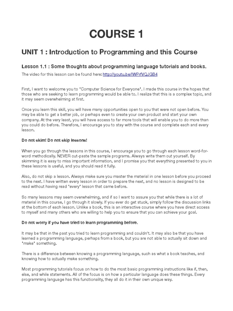 Computer Science For Everyone | PDF | Parameter (Computer Programming) | Subroutine