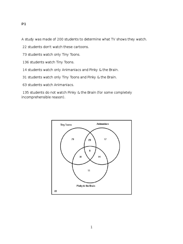 Venn Diagrams | PDF | Entertainment (General)