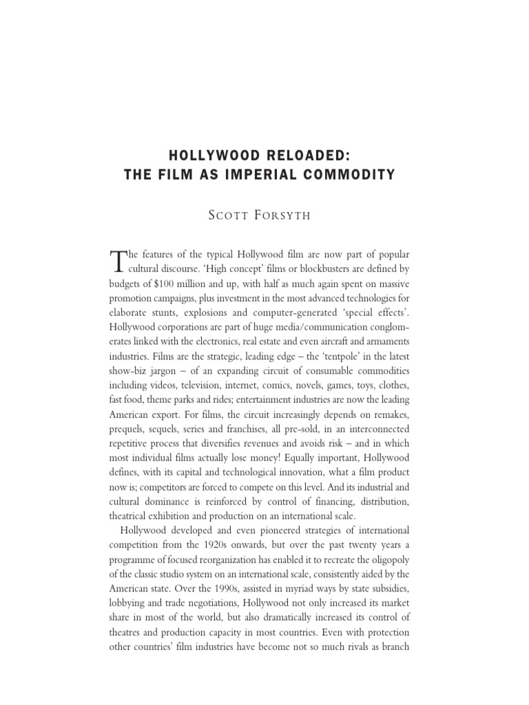 Hollywood Reloaded PDF | PDF | Action Films | The United States