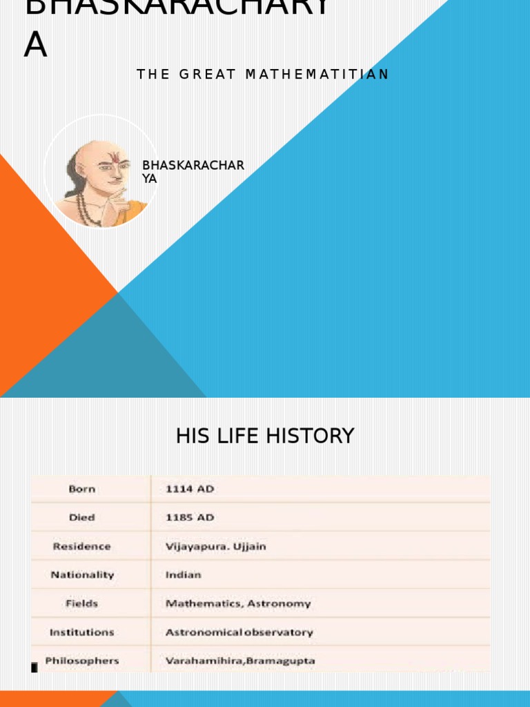 Bhaskaracharya | Algebra | Mathematical Concepts