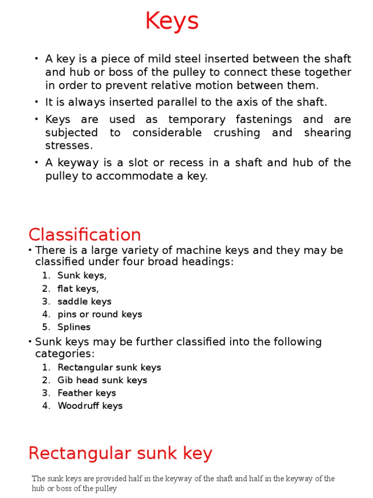 Classifications of Keys | PDF | Tools | Equipment