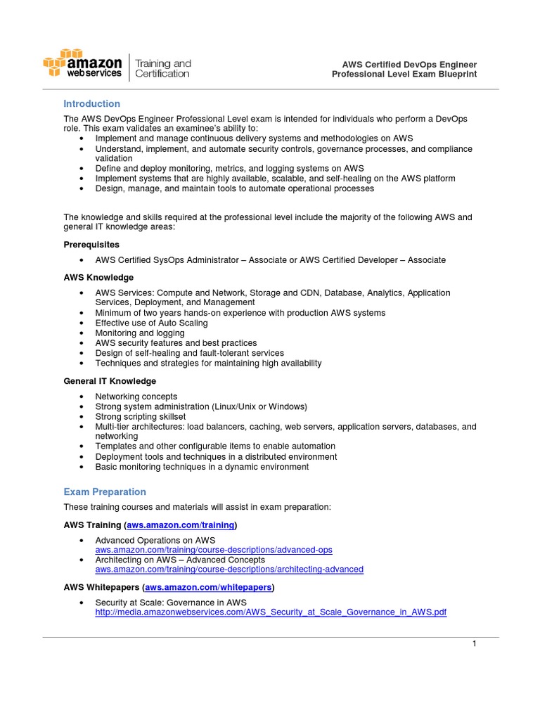 Aws Devops Blueprint | PDF | Amazon Web Services | Test (Assessment)