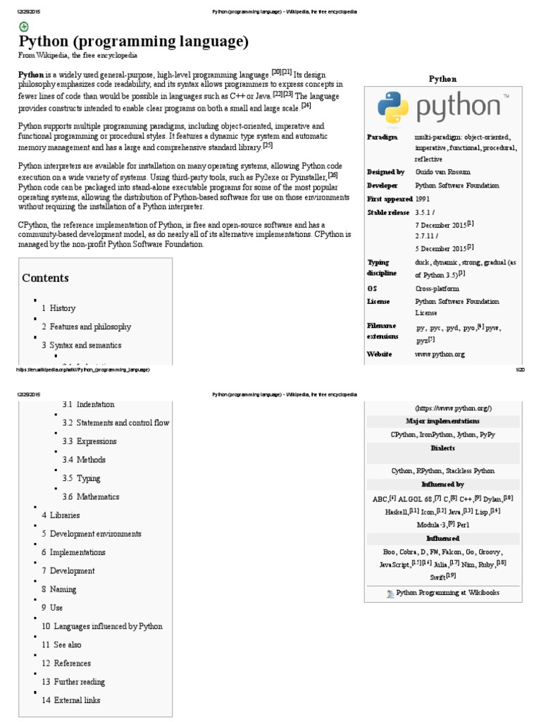Python Programming Language Pdf Python Programming Language Class Computer Programming