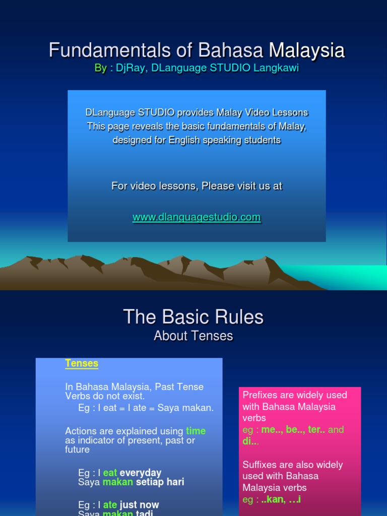 Fundamentals of Bahasa: Malaysia | Download Free PDF | Indonesian ...