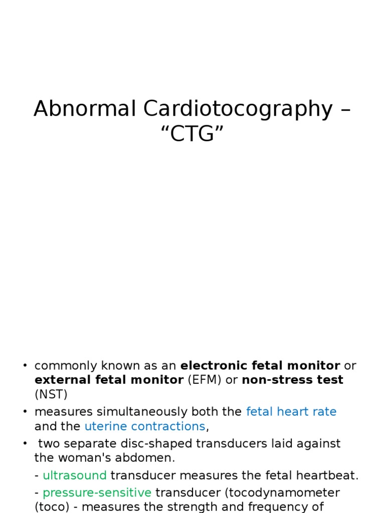Abnormal CTG | Heart Rate | Medical Specialties
