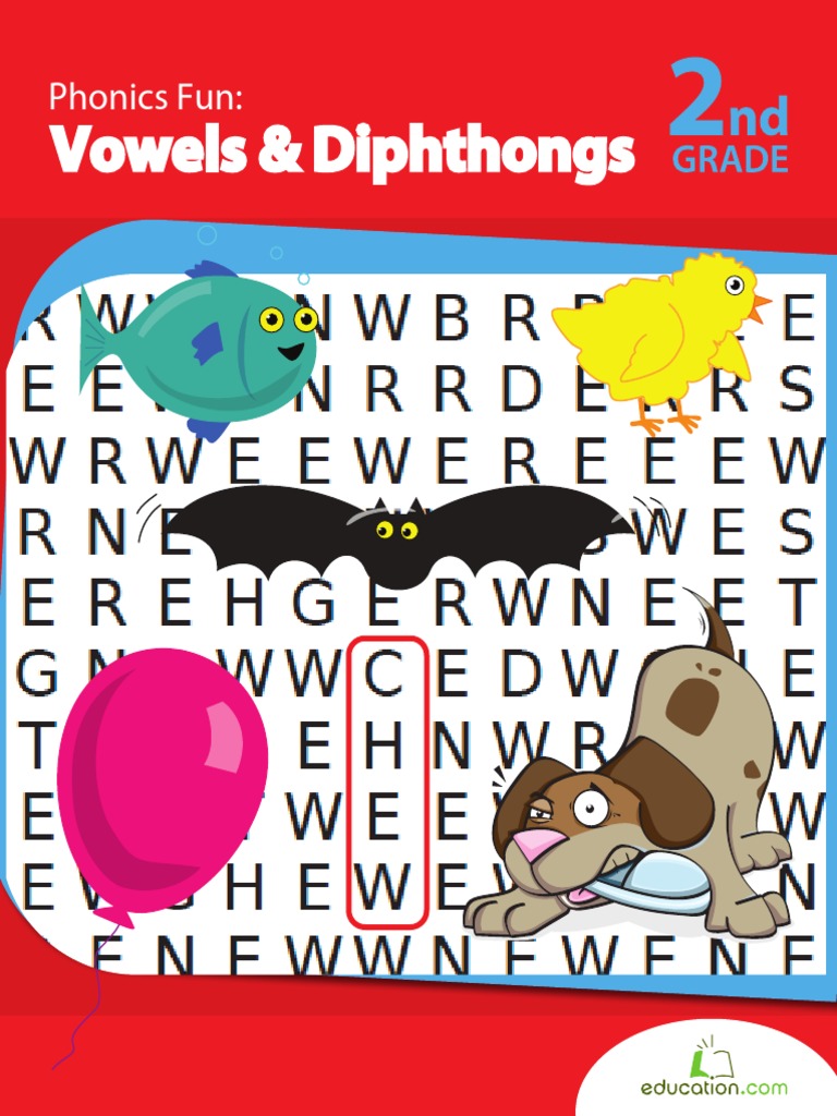 Phonics Fun Vowels Diphthongs Workbook | PDF | Phonics | Vowel