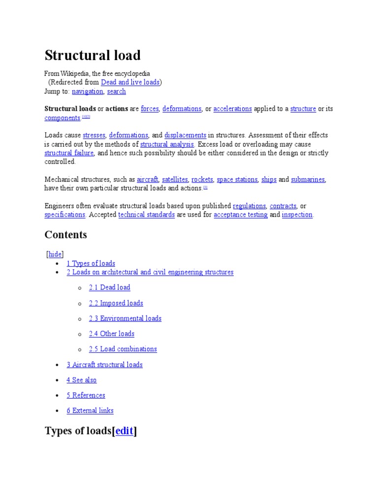 Structural Loads | PDF | Structural Load | Structural Engineering