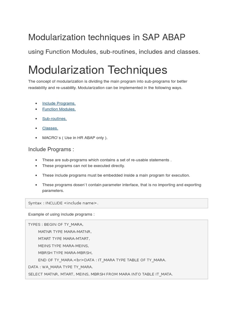 8 Modularization Techniques | PDF | Subroutine | Parameter (Computer ... 8 Modularization Techniques | PDF | Subroutine | Parameter (Computer ...
