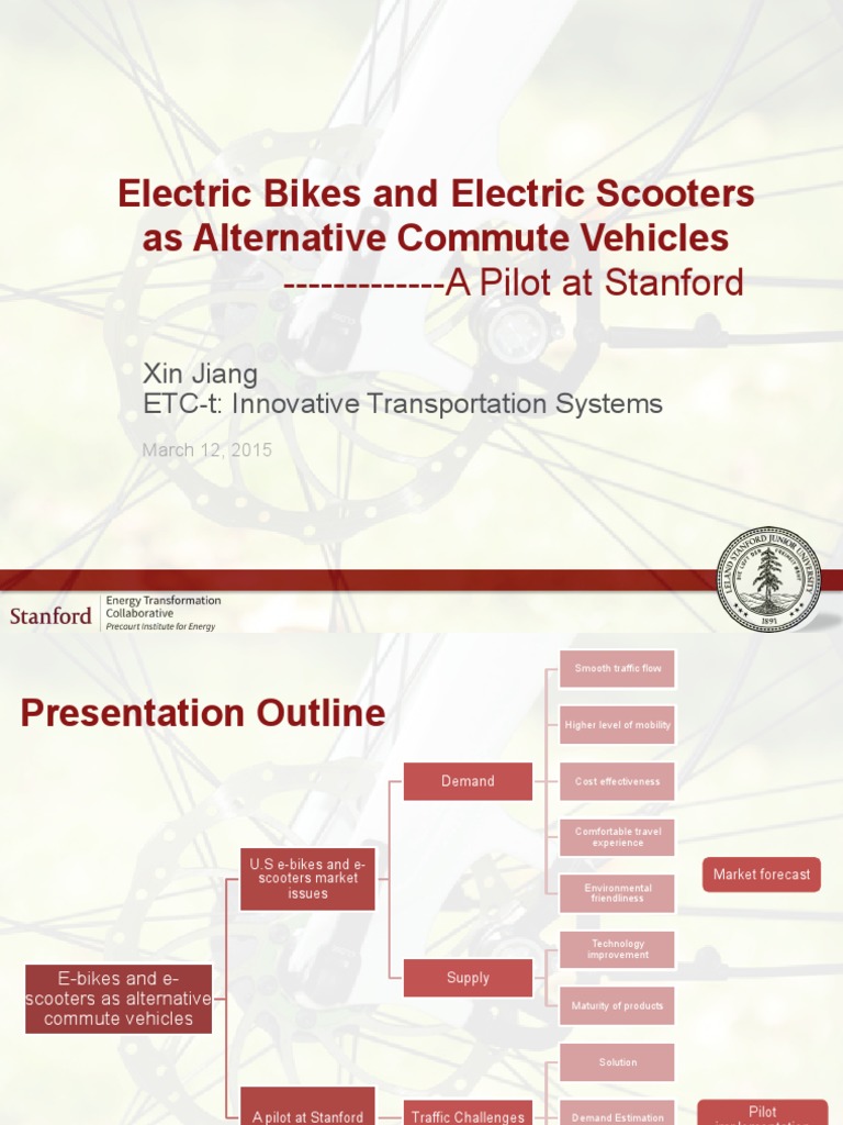 3.electric Bikes and Electric Scooters As Alternative Commute Vehicles ...