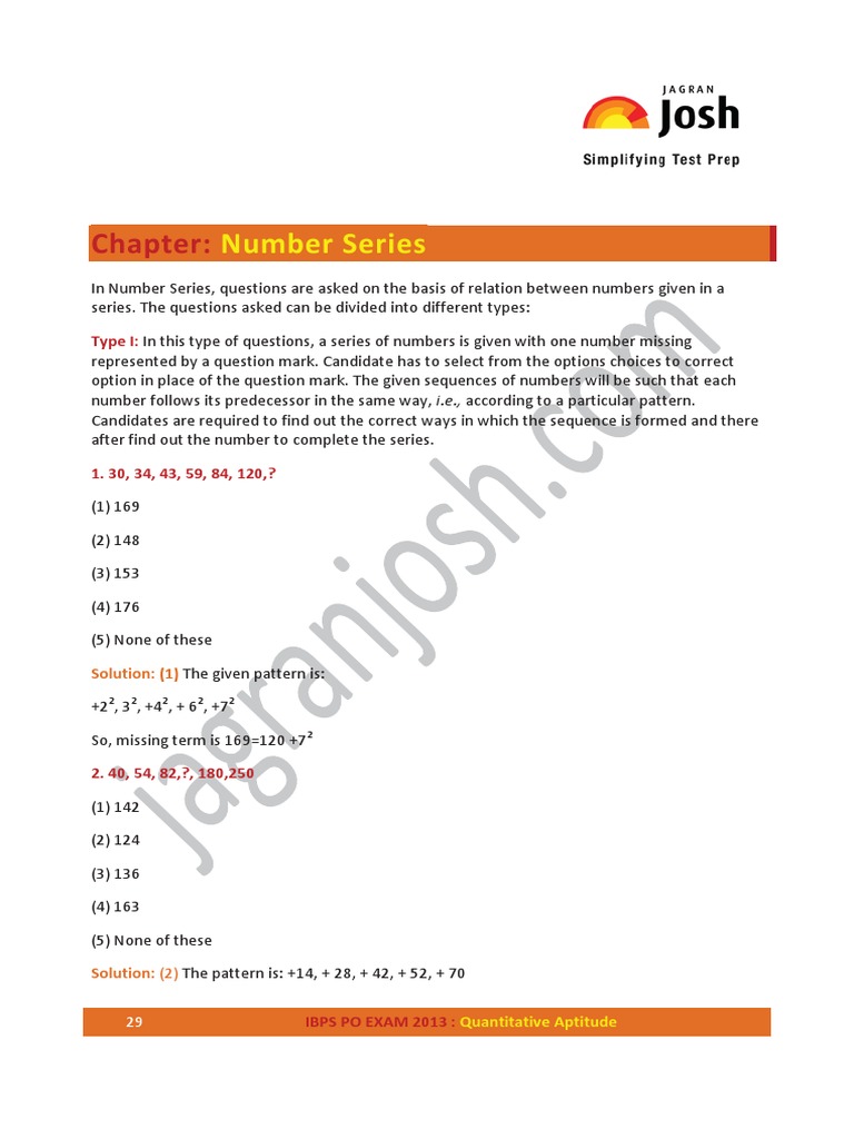 Number Series | PDF | Fraction (Mathematics) | Numbers