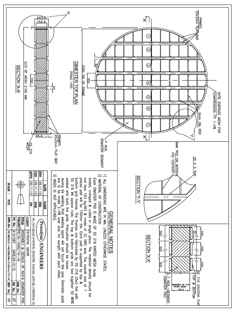 Demister Pad GAD | PDF