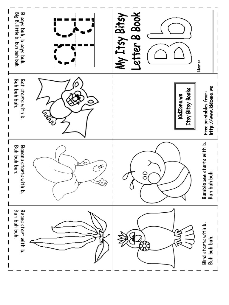 My Itsy Bitsy Letter Book | PDF