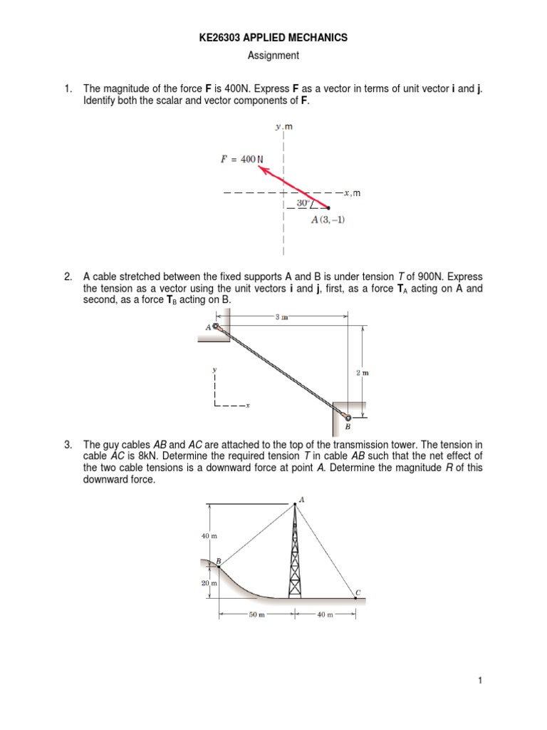 S1S1516 Assignment | Tension (Physics) | Force