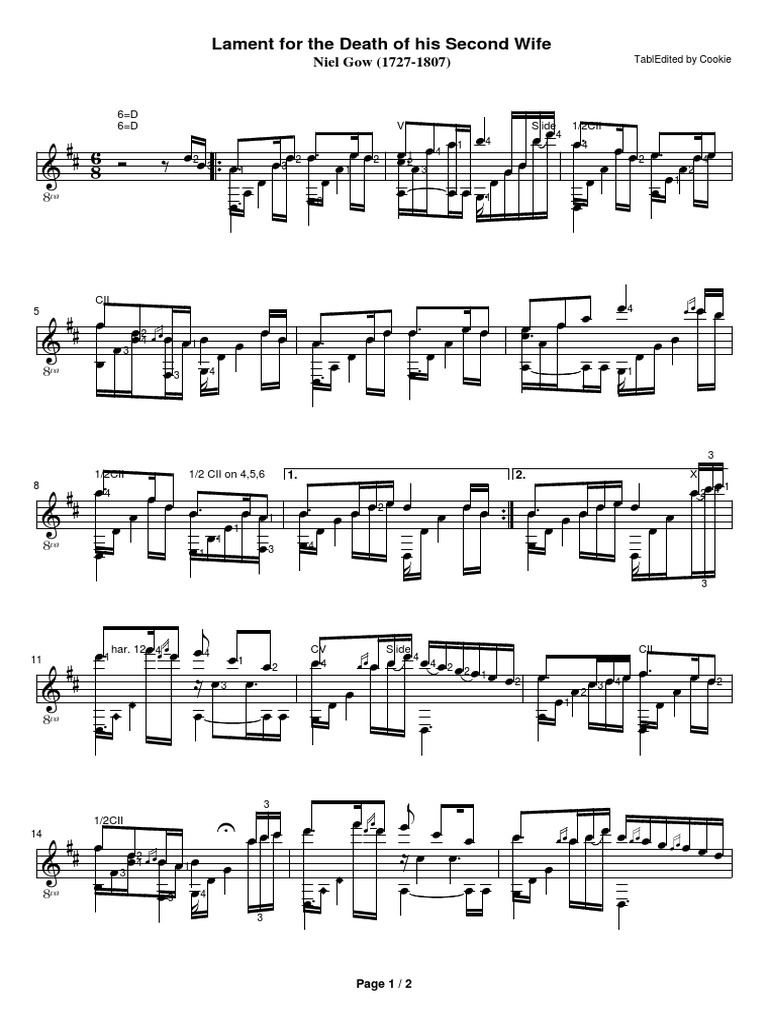 Gow Lament | PDF