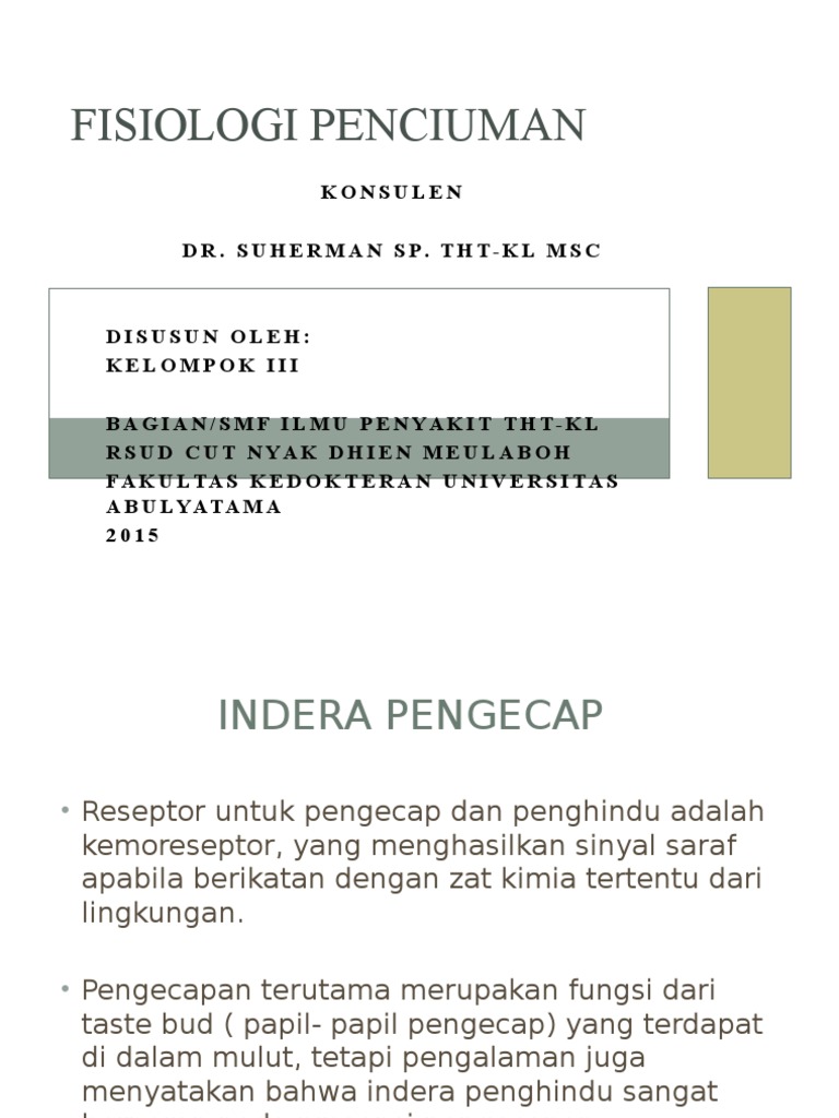 Fisiologi Penciuman | PDF