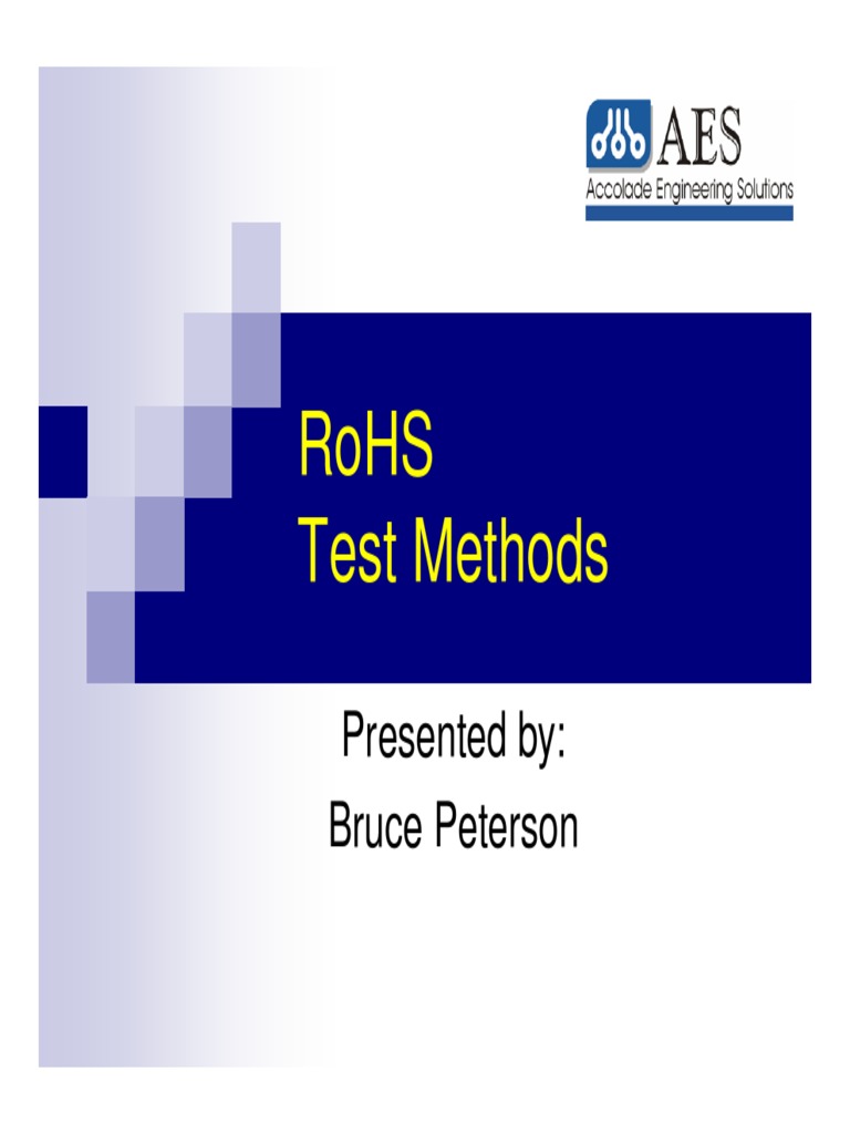 RoHS - Test Methods | Download Free PDF | Fourier Transform Infrared ...