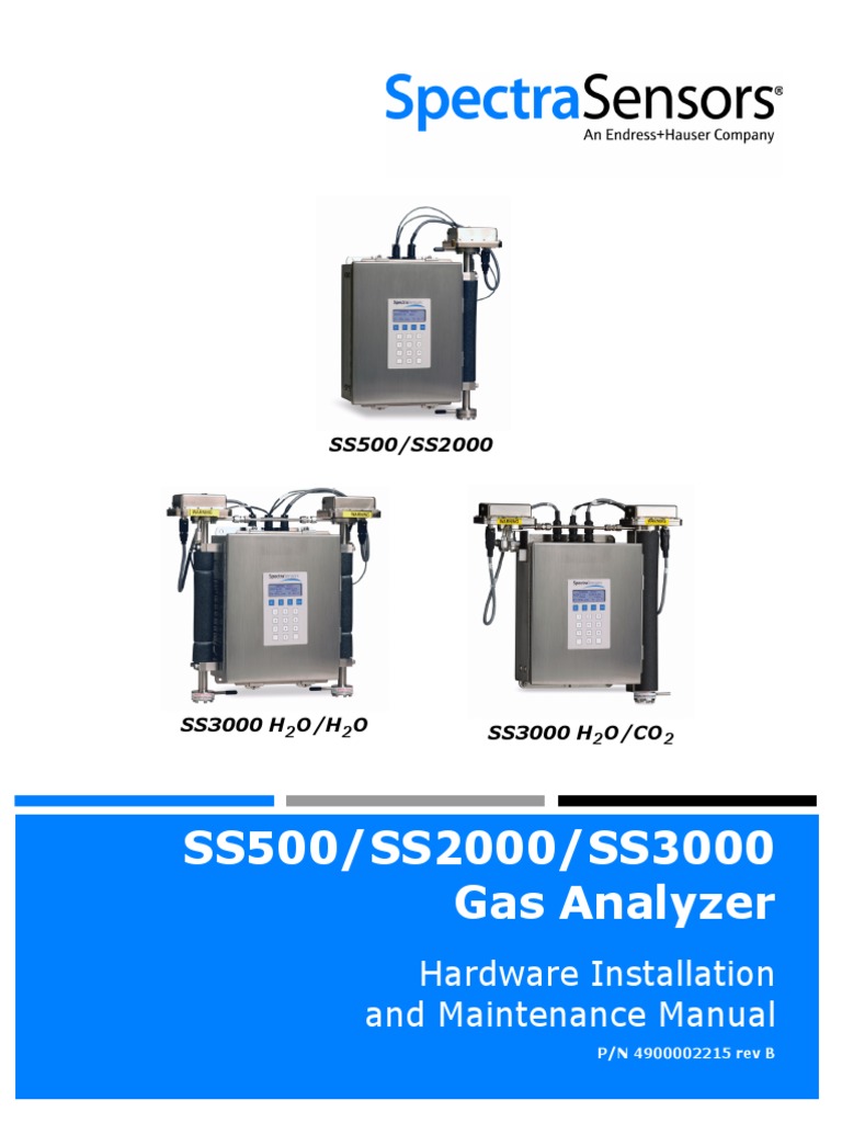 SpectraSensors S2000 Manual | PDF | Absorption Spectroscopy ...