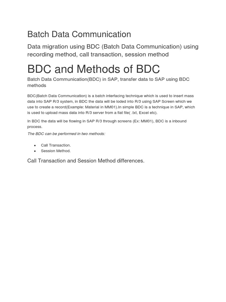 15-Batch Data Communication | PDF