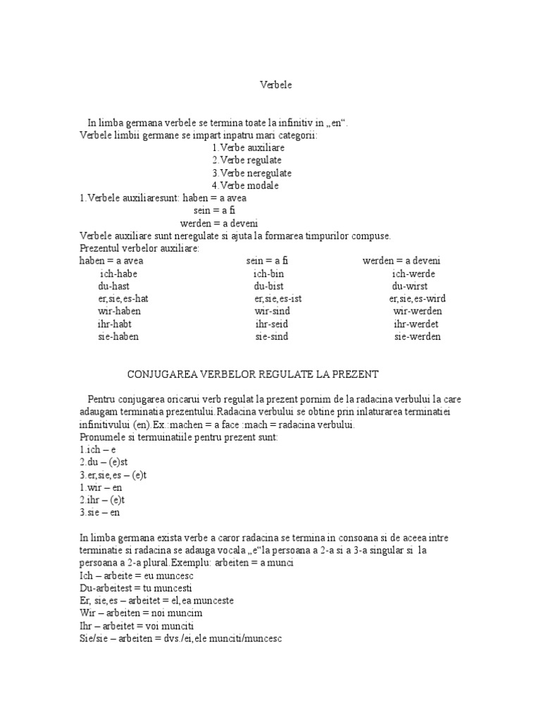 Gramatica Germana | PDF