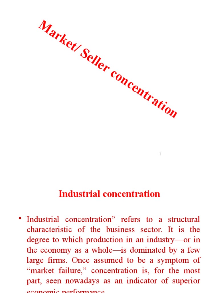 Concentration Ratios | Demand | Elasticity (Economics) | Free 30-day ...
