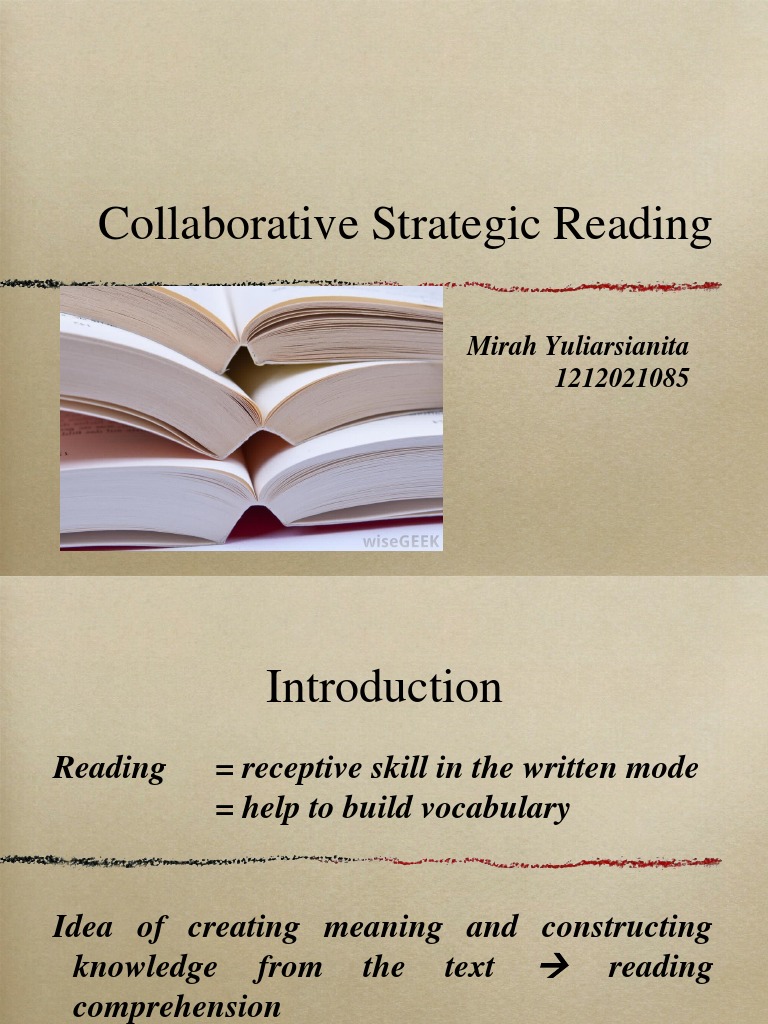 Collaborative Strategic Reading - AsstPrinc | PDF | Reading ...