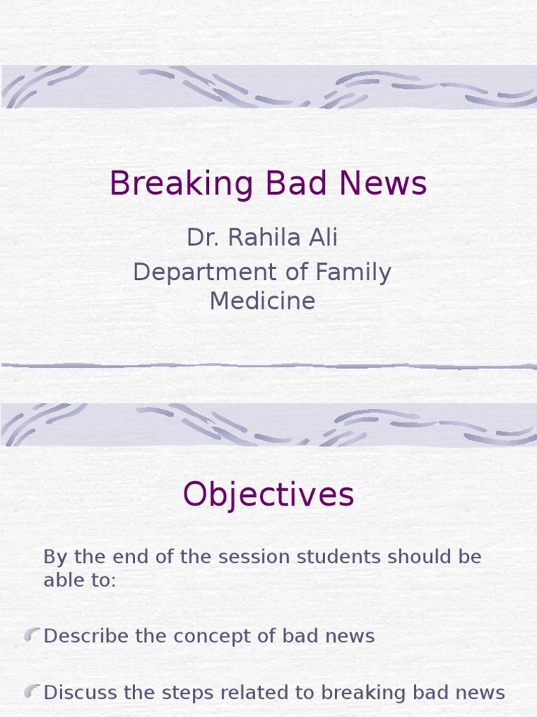 Breaking Bad News Download Free Pdf Palliative Care Health Care