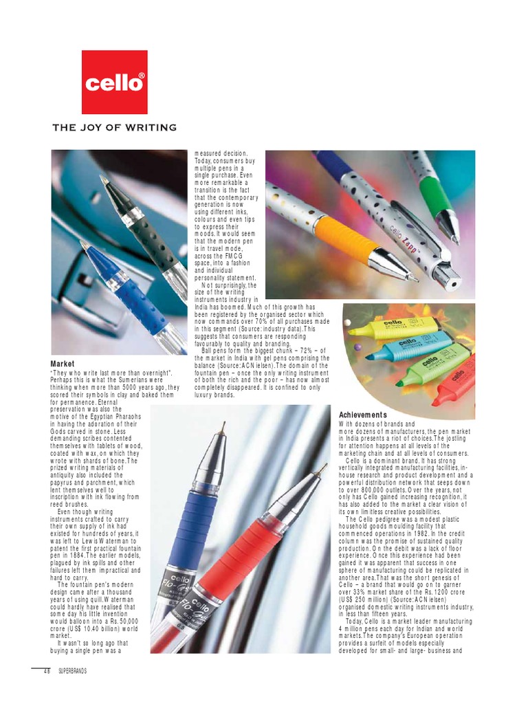 Cello | Pen | Writing Implements