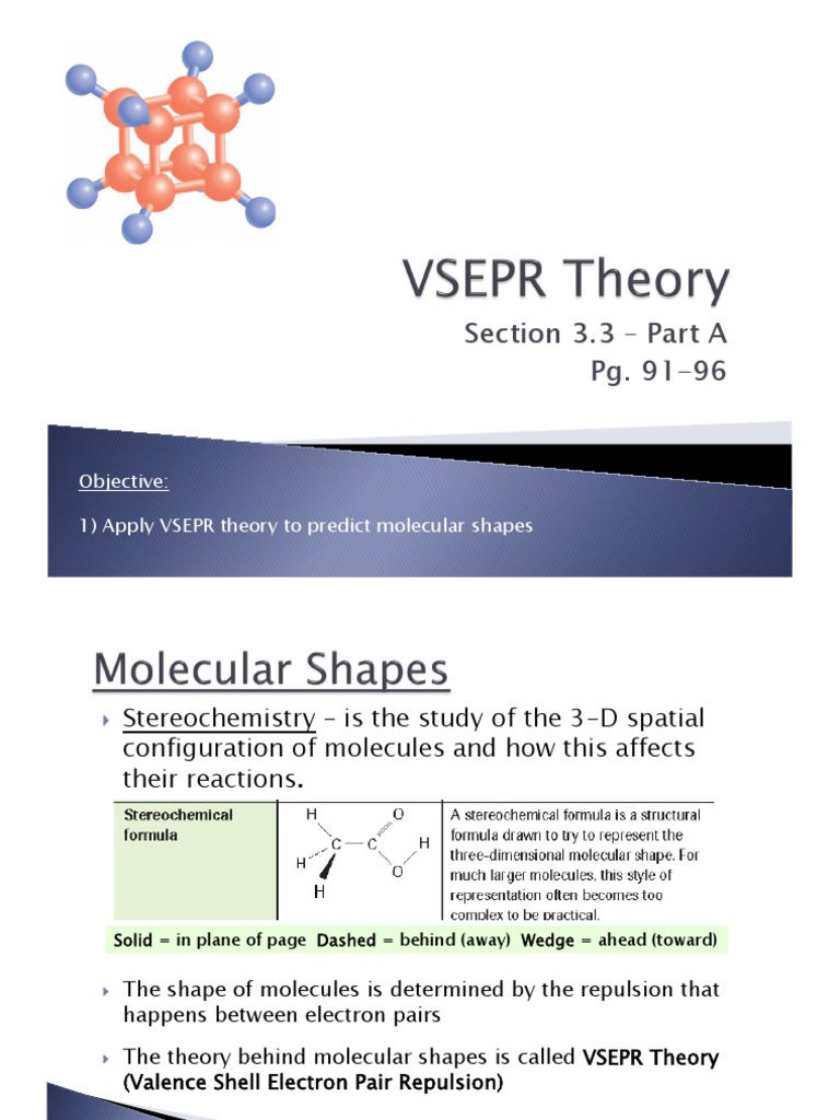 3.3a VSEPR Theory PDF | PDF | Covalent Bond | Atomic
