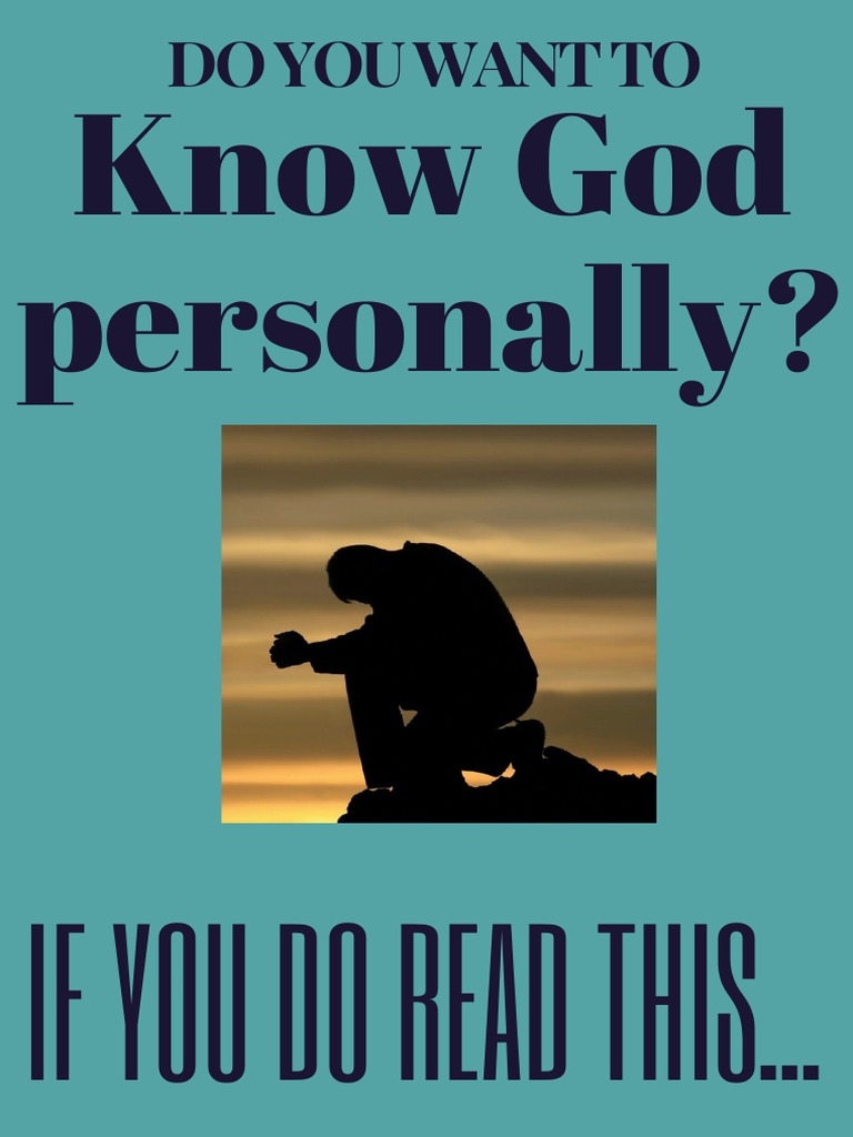 How To Know God | Download Free PDF | Good Works | Eternal Life ...