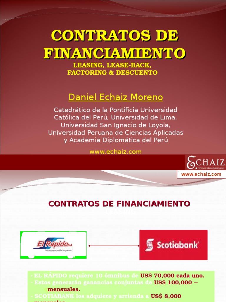 Contrato de Financiamiento