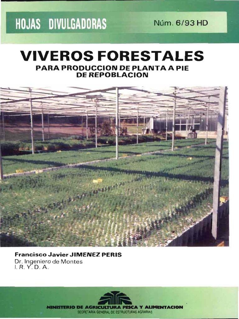 Manual De Viveros Forestales Pdf Suelo Fertilizante