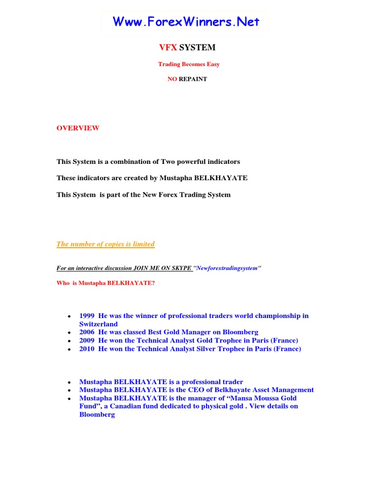 VFX System | PDF | Technical Analysis | Algorithmic Trading