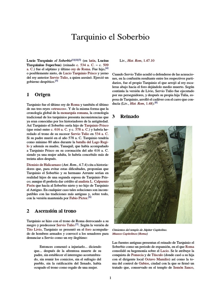Tarquinio El Soberbio