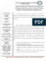 Narrative and Pictorial Report On Gulayan Sa Paaralan | PDF ...