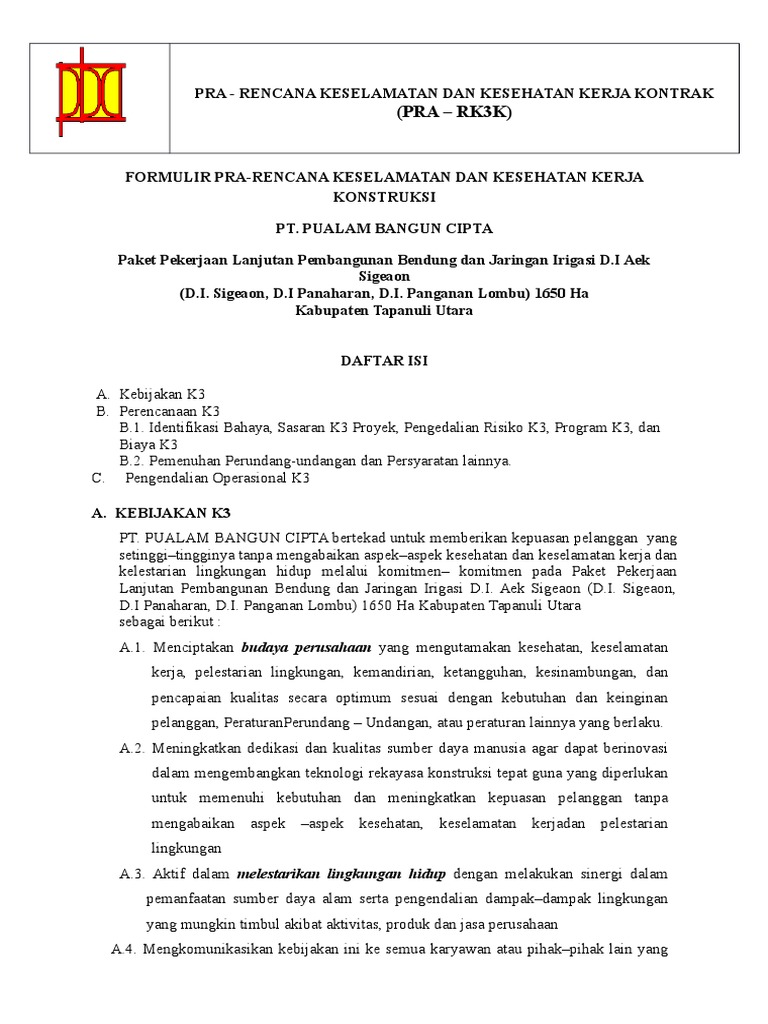 RK3K Irigasi | PDF | Teknologi & Rekayasa