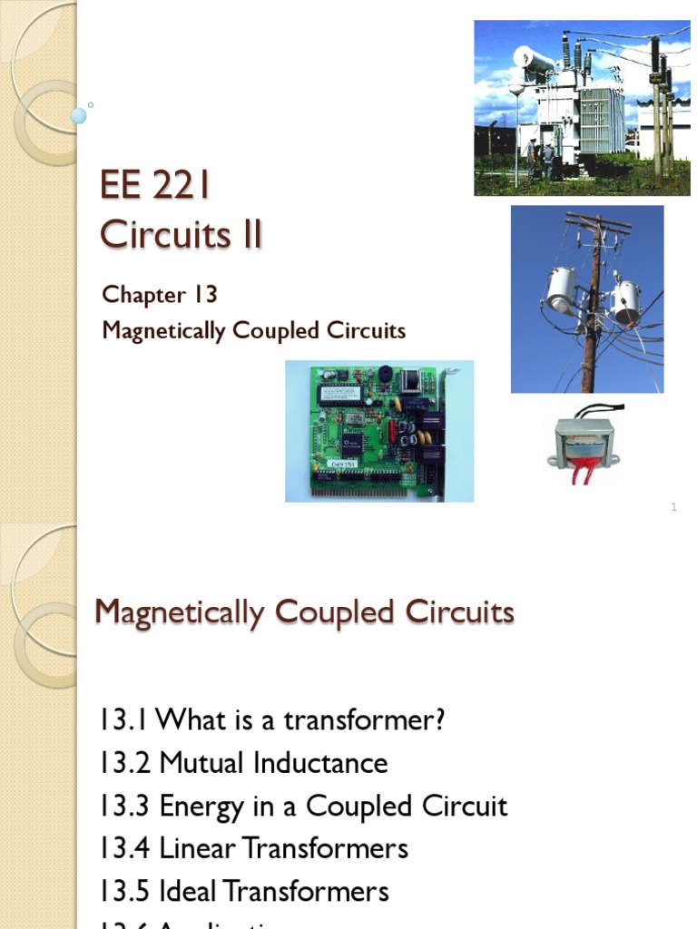 EE 221 Mutually Coupled Circuits | PDF | Inductance | Transformer
