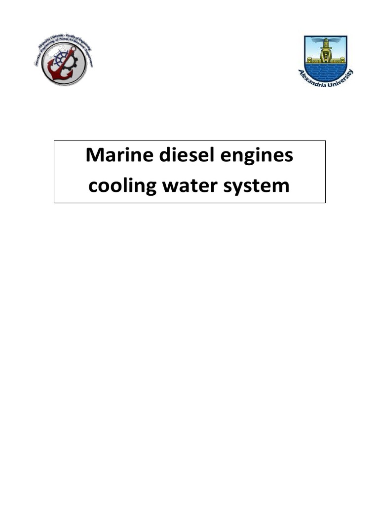 The Cooling Water System For Marine Diesel Engine | PDF | Seawater | Water