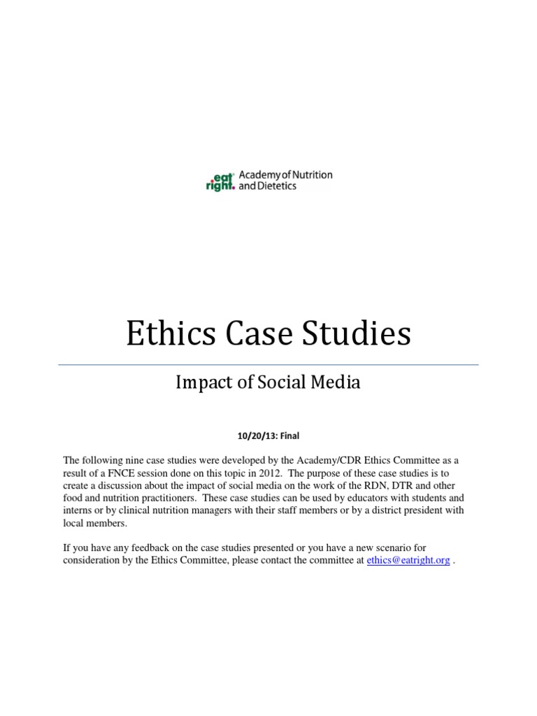 Social Media Ethics Case Studies | PDF | National Labor Relations Act ...