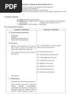 A Detailed Lesson Plan About Pronoun and Its Kind | PDF | Pronoun ...