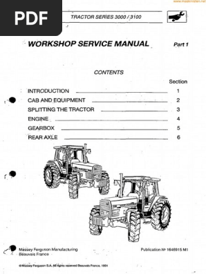 Massey Ferguson MF 3070 TRACTOR Service Parts Catalogue, 46% OFF