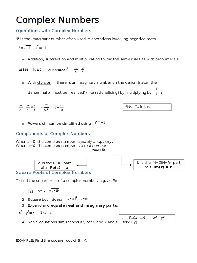 Complex Number Operations | PDF | Trigonometric Functions | Complex Number