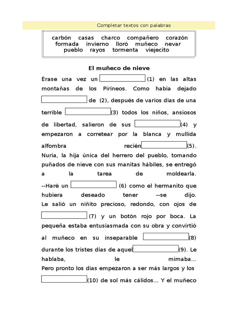 Ejercicios de completar textos | Fumar tabaco | Brújula