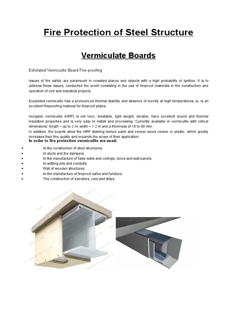 Fire Protection of Steel Structure | PDF